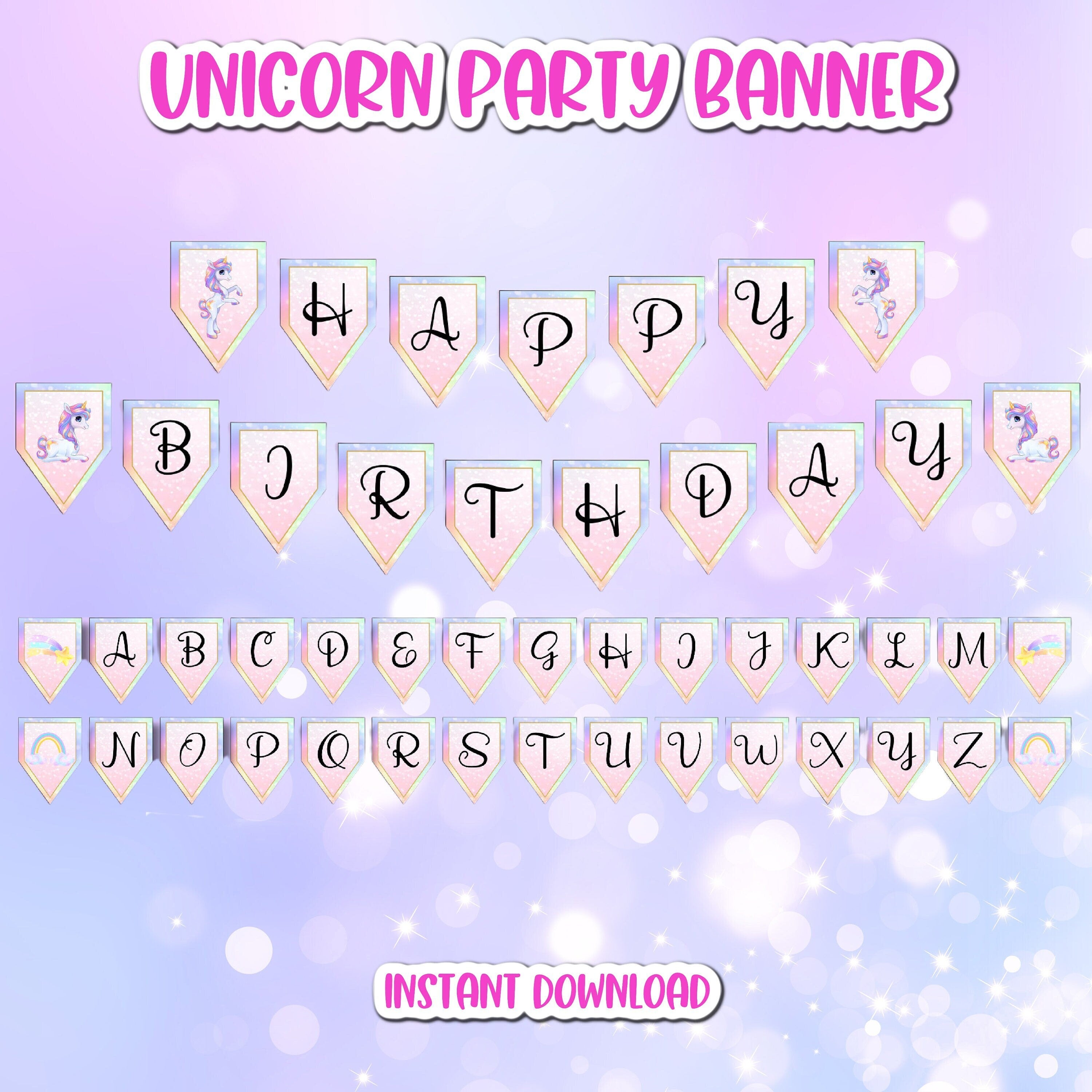 Unicorn Party Banner – Fun Money Mom
